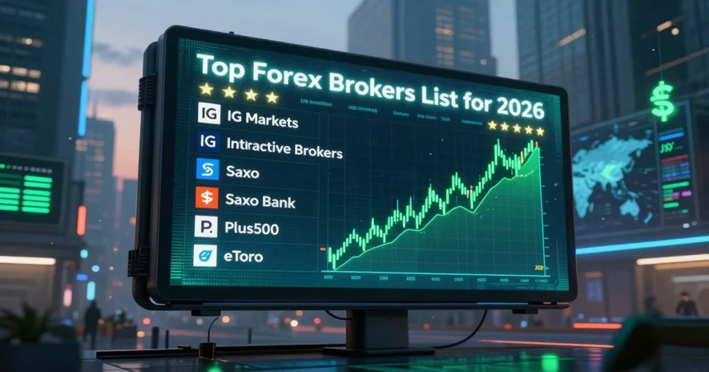 Top Forex Brokers List for 2026 to see trusted picks